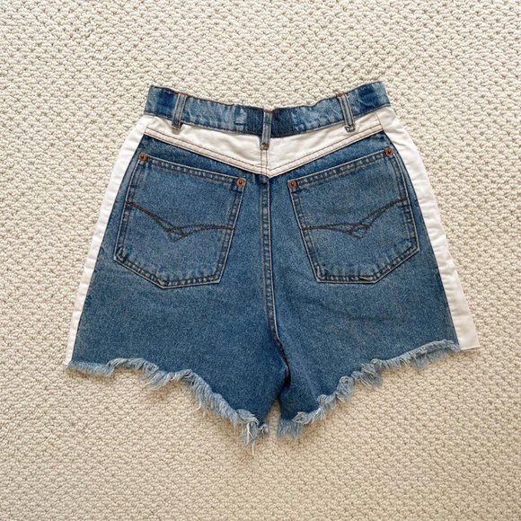 Shorts | Rare 199s Vintage Denim Short Shorts Hot Pants Distressed ...